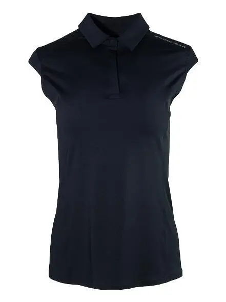 Coolibar Performance Sleeveless Golf Polo Upf 50 - Black