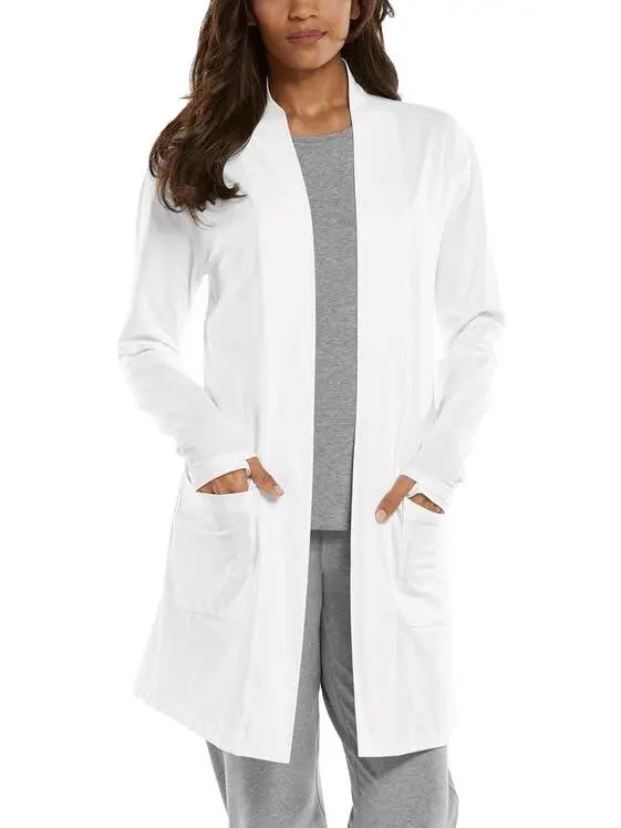 Coolibar Corbella Upf 50+ Sun Protection Cardigan - White