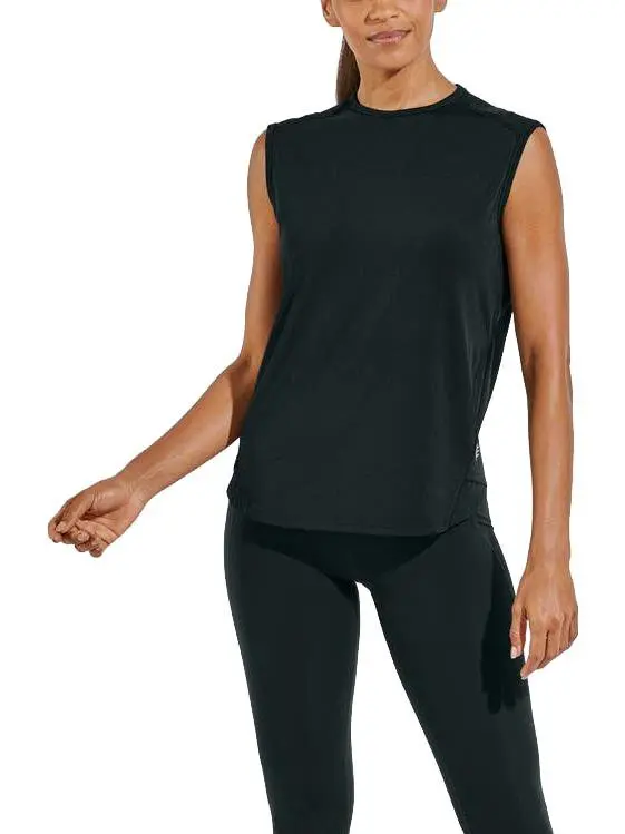 Coolibar Accelera Upf 50+ Athleisure Tank - Black