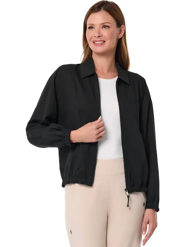 Coolibar Destin Upf 50+ Sun Protection Travel Windbreaker - Black