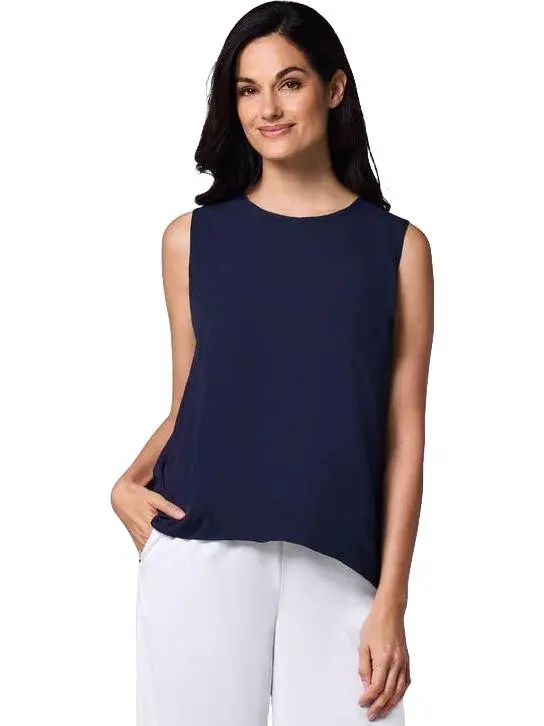 Coolibar St. Tropez Long Sleeve Top Tank - Navy