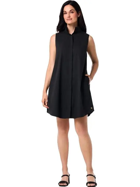 Coolibar Silverlakes Sleeveless Dress Upf 50+ Sun Protection - Black