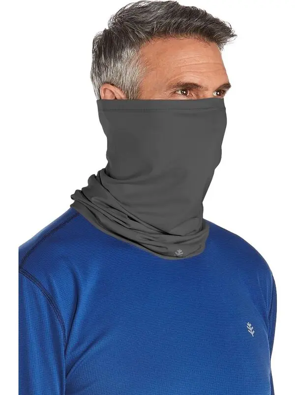 Coolibar Upf 50+ Sun Protection Neck Gaiter - Charcoal