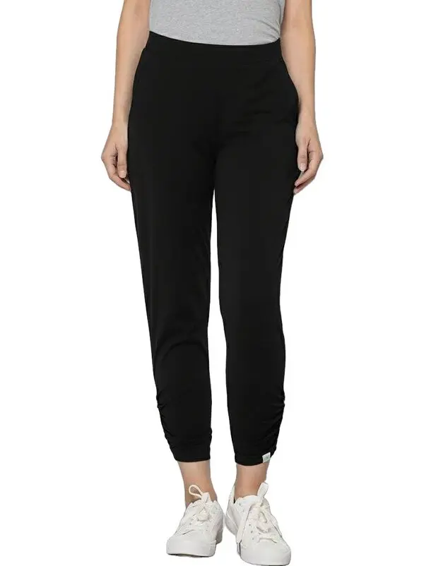 Coolibar Ruched Upf 50+ Sun Protection Pants - Black