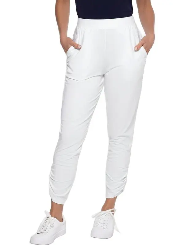 Coolibar Ruched Upf 50+ Sun Protection Pants - White
