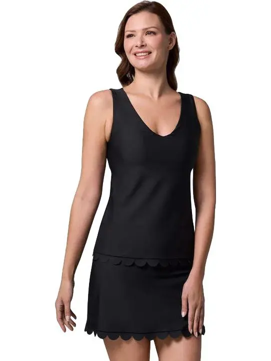 Coolibar Acropora Scallop Tankini - Black