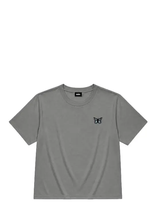 DALIX Butterfly Relaxed Midweight Jersey Tee - Shadow
