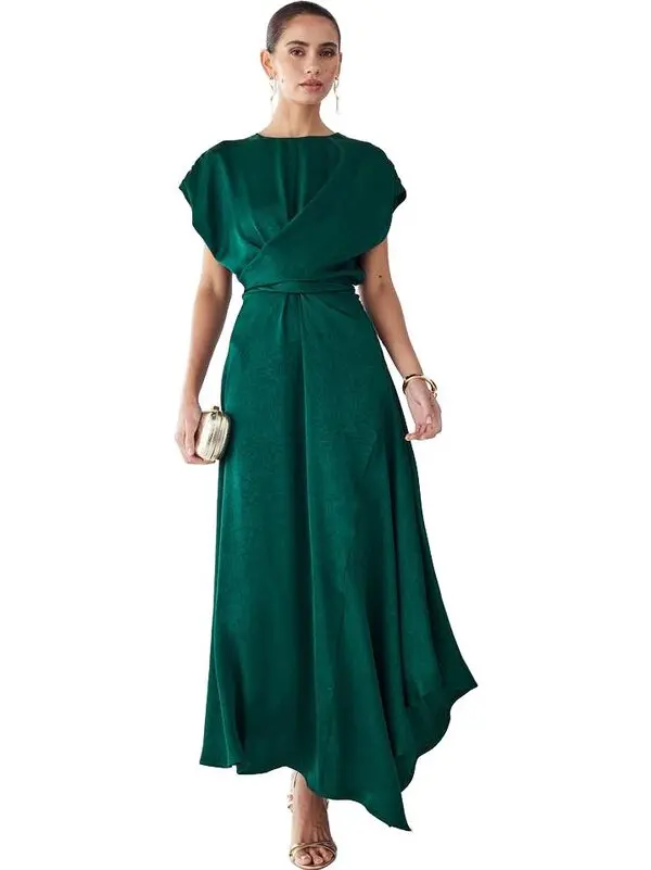 WILLA Veronica Dress - Emerald