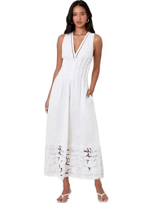 NICHOLAS Stina Midi Dress - Ivory