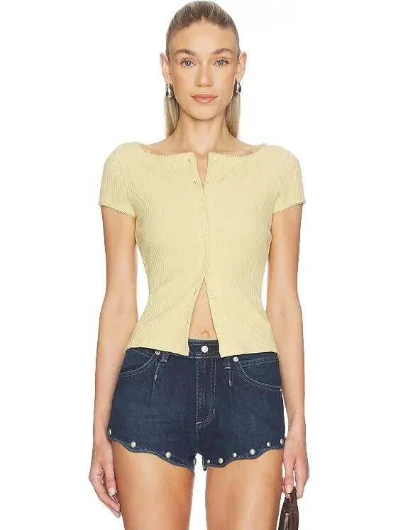Free People Most Wanted Cardigan - Yellow