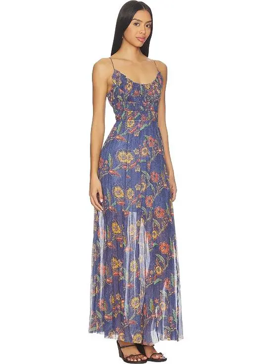 Free People One Ciella Printed Maxi Dress - New England Combo