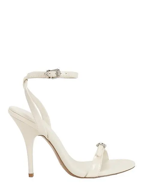 Steve Madden Foxx Stiletto Heel Sandals - Bone