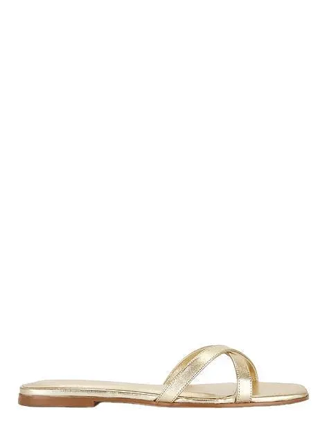 Raye Yasminah Metallic Leather Sandal - Light Gold