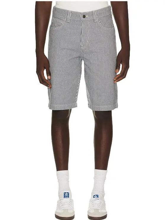 Dickies Hickory Carpenter Short With Stripe Pattern - Retro Indigo