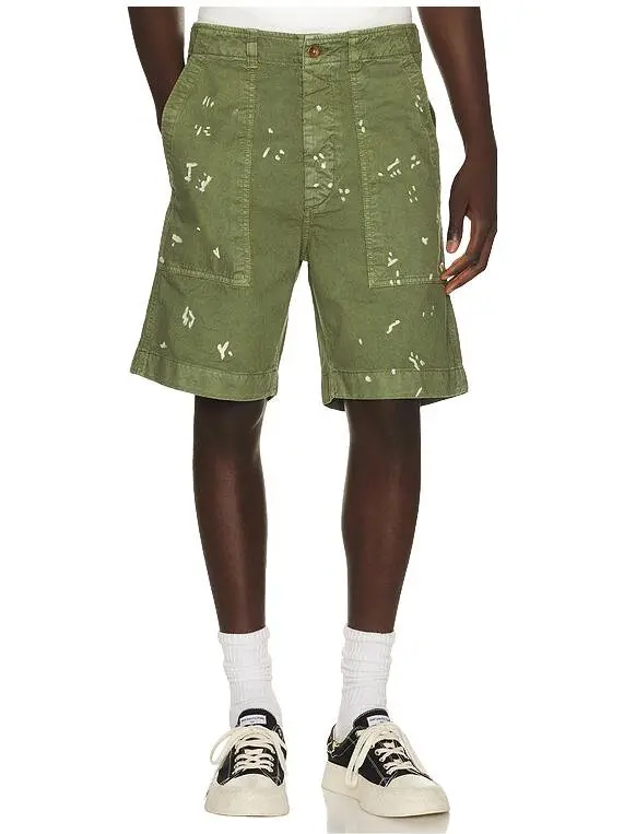 President's Bermuda Fatigue Dust Shorts - Olive