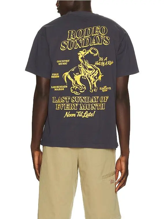 LOS SUNDAYS The Rodeo Sundays Tee - Navy
