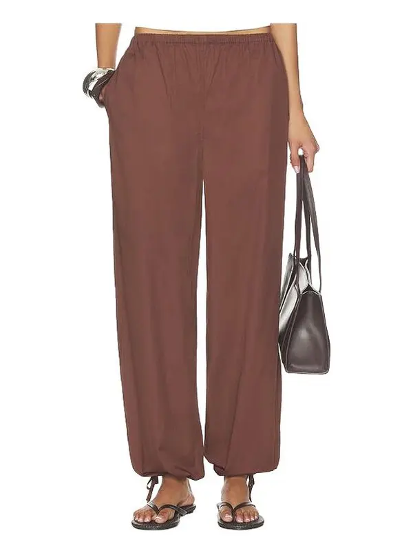 EAVES Ines Pant In Chocolate - Cacao