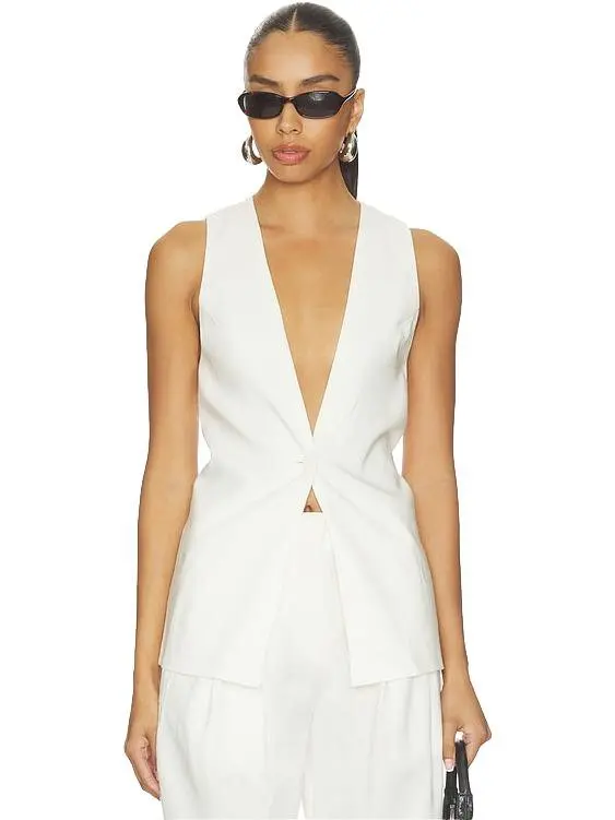 EAVES Iyla Vest Top - White