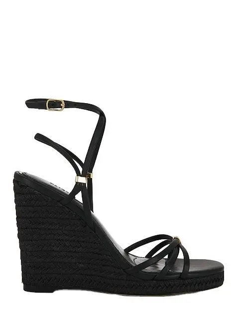 Paige Kylen Espadrille Wedge Sandals - Black