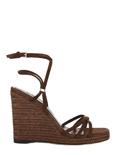 Paige Kylen Espadrille Wedge Sandals - Mahogany