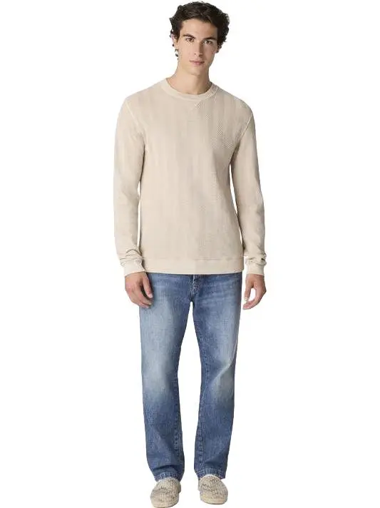 Missoni Crew-neck Sweatshirt With Tone-on-tone Zigzag Pattern - Beige