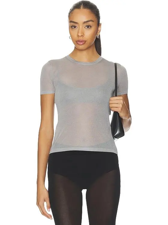 EAVES Wrenley Knit Tee - Grey