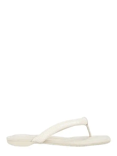 Alexander Wang Jenna Tubular Flat Thong Sandal - Vanilla
