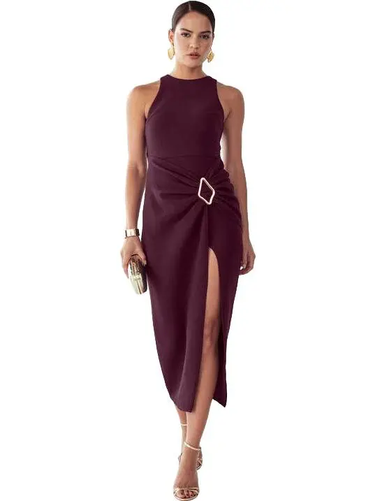 BWLDR Soraye Midi Dress - Wine