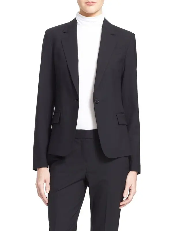 Theory Gabe Stretch Wool Blazer - Black