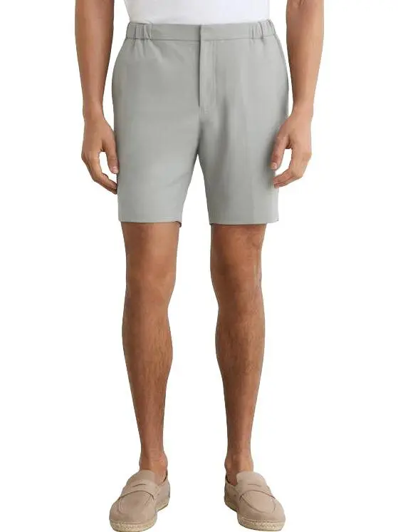 REISS Tailored Deck Shorts - Sage Green