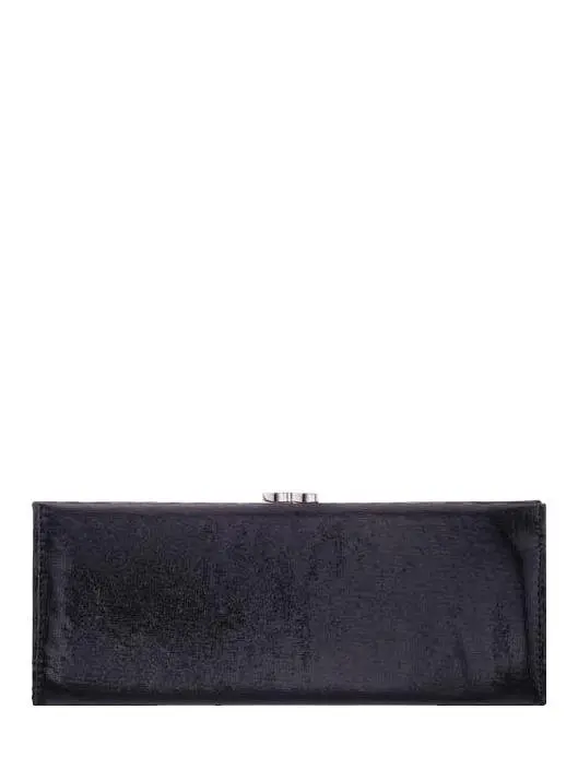 Nina Tierney Clutch With Optional Chain Strap - Black