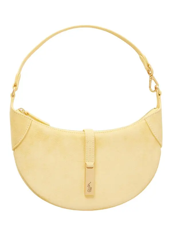 Polo Ralph Lauren Polo Id Mini Suede Shoulder Bag - Yellow