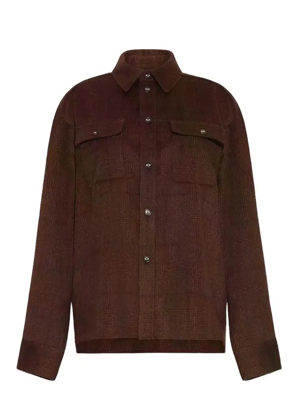 Adam Lippes Dorset Checked Shirt - Brown