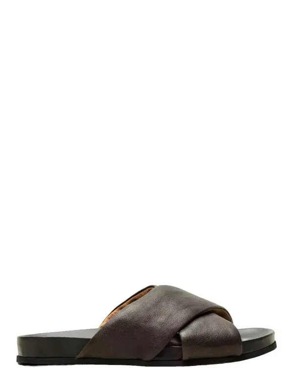 COMMON PROJECTS Leather Flat Sandals - Brown