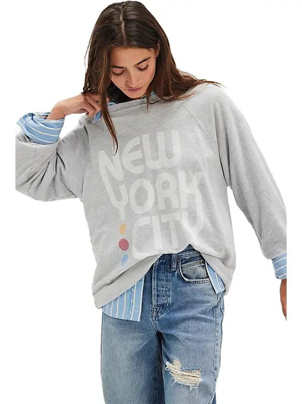 The Original Retro Brand New York Subway Graphic Crewneck - Grey