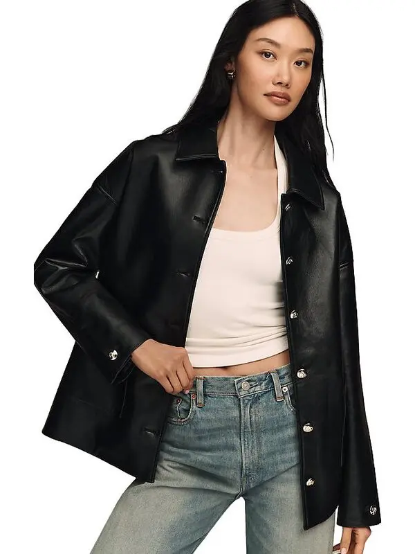 ANINE BING Luca Leather Jacket - Black