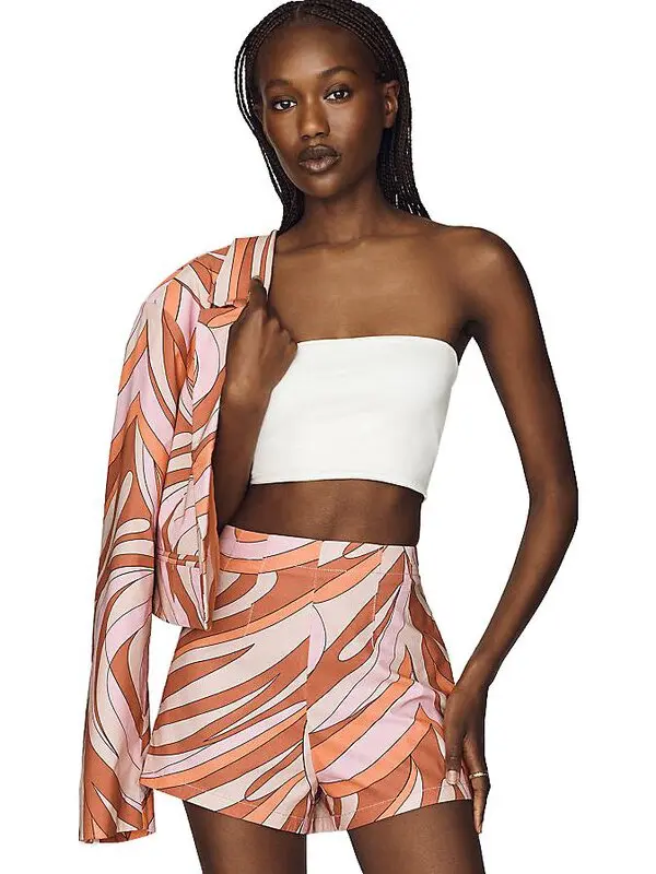 Maeve Printed Shorts - Pink Pattern