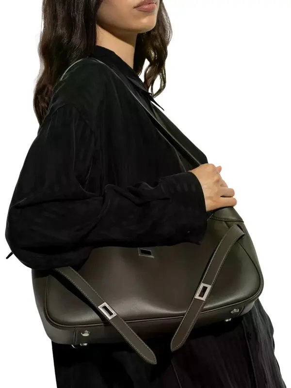 Balenciaga Adjustable-strap Leather Shoulder Bag - Black