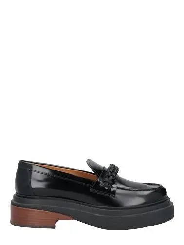TOD'S Leather Loafers With Embellishment - Black