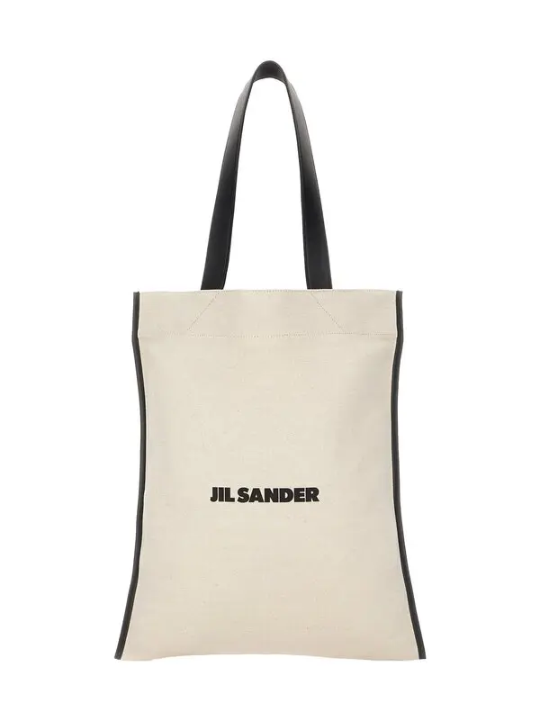 JIL SANDER Shopper Bag With Logo - Multicolor