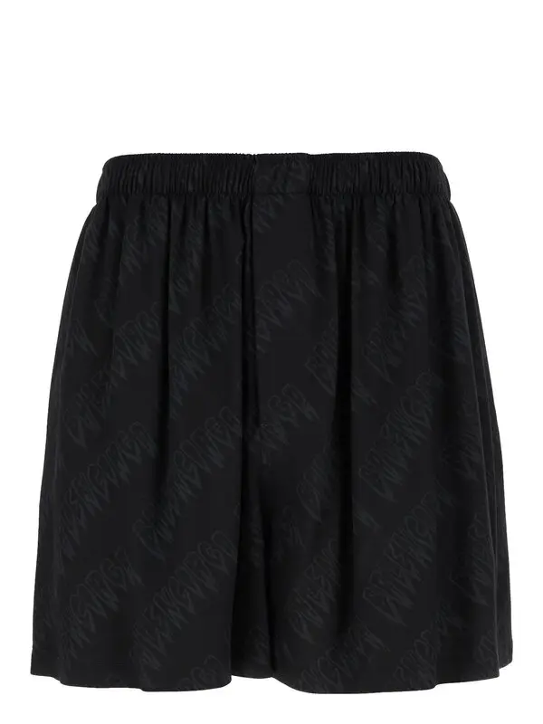 Balenciaga Monogram Shorts - Multicolor