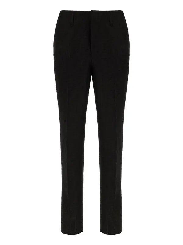Fendi Tailored Trousers With Monogram Detail - Multicolor