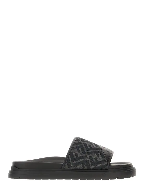 Fendi Logo Slippers - Multicolor