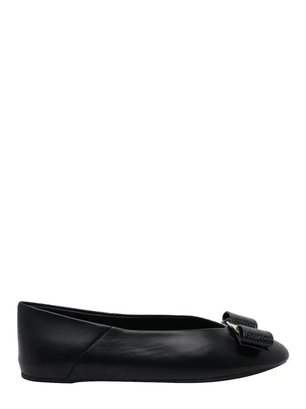FERRAGAMO Vara Bow Ballet Flats - Black