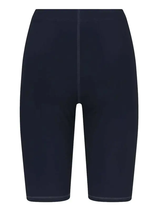 JIL SANDER Printed Logo Cycling Shorts - Blue
