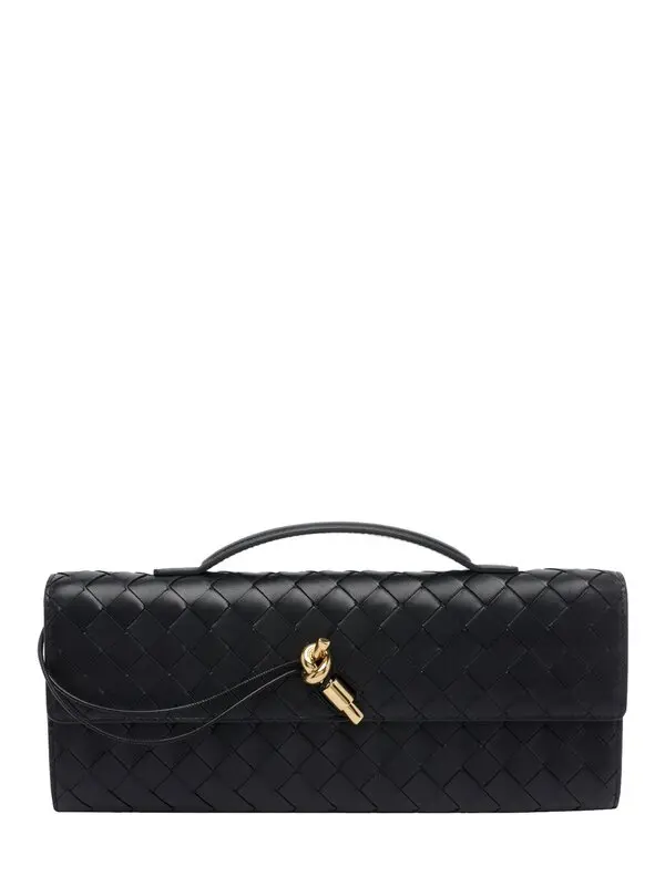 Bottega Veneta Andiamo Clutch - Black