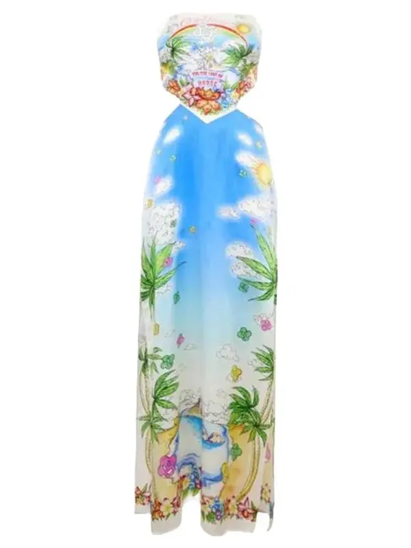 Casablanca Printed Maxi Dress - Multicolor
