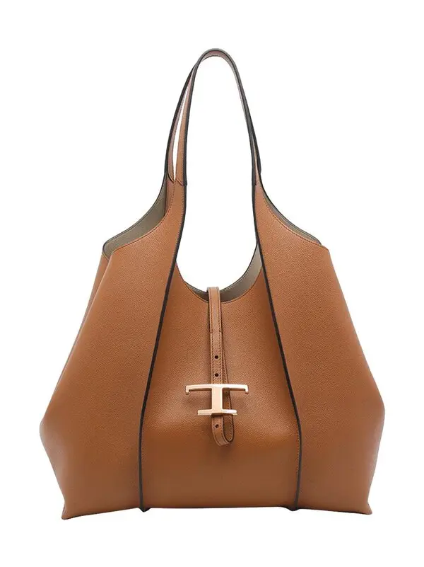 TOD'S Medium T-timeless Shopping Bag - Brown
