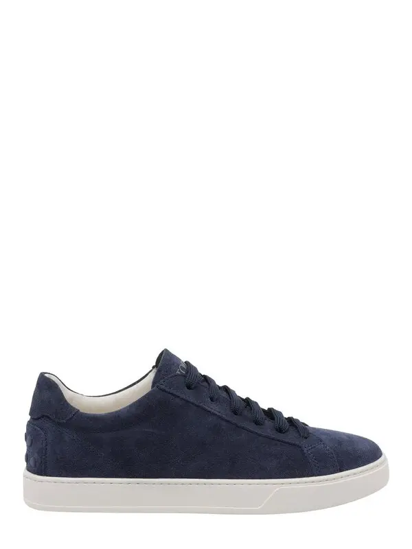 TOD'S Suede Lace-up Sneakers - Blue