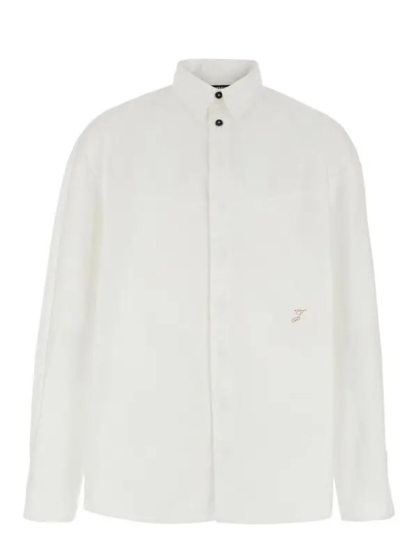 Jacquemus La Chemise Atelier Ml Embroidered Cotton Shirt - Multicolor